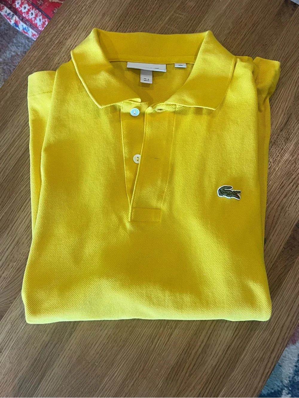 Lacoste | Shirts | Lacoste Mens Yellow Polo Shirt | Poshmark
